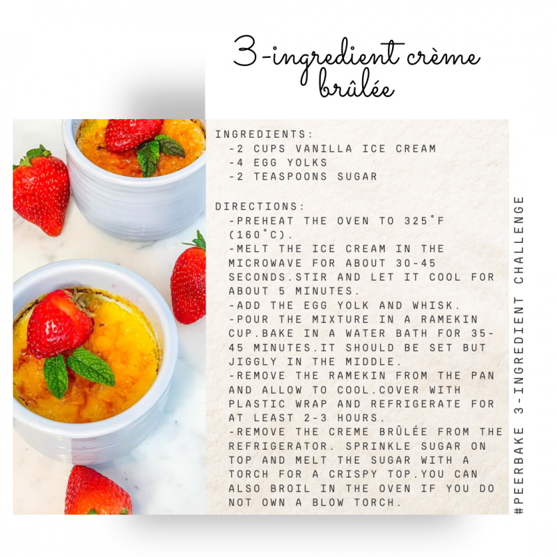 #Peerbake 3-Ingredient Baking Challenge | Peersway
